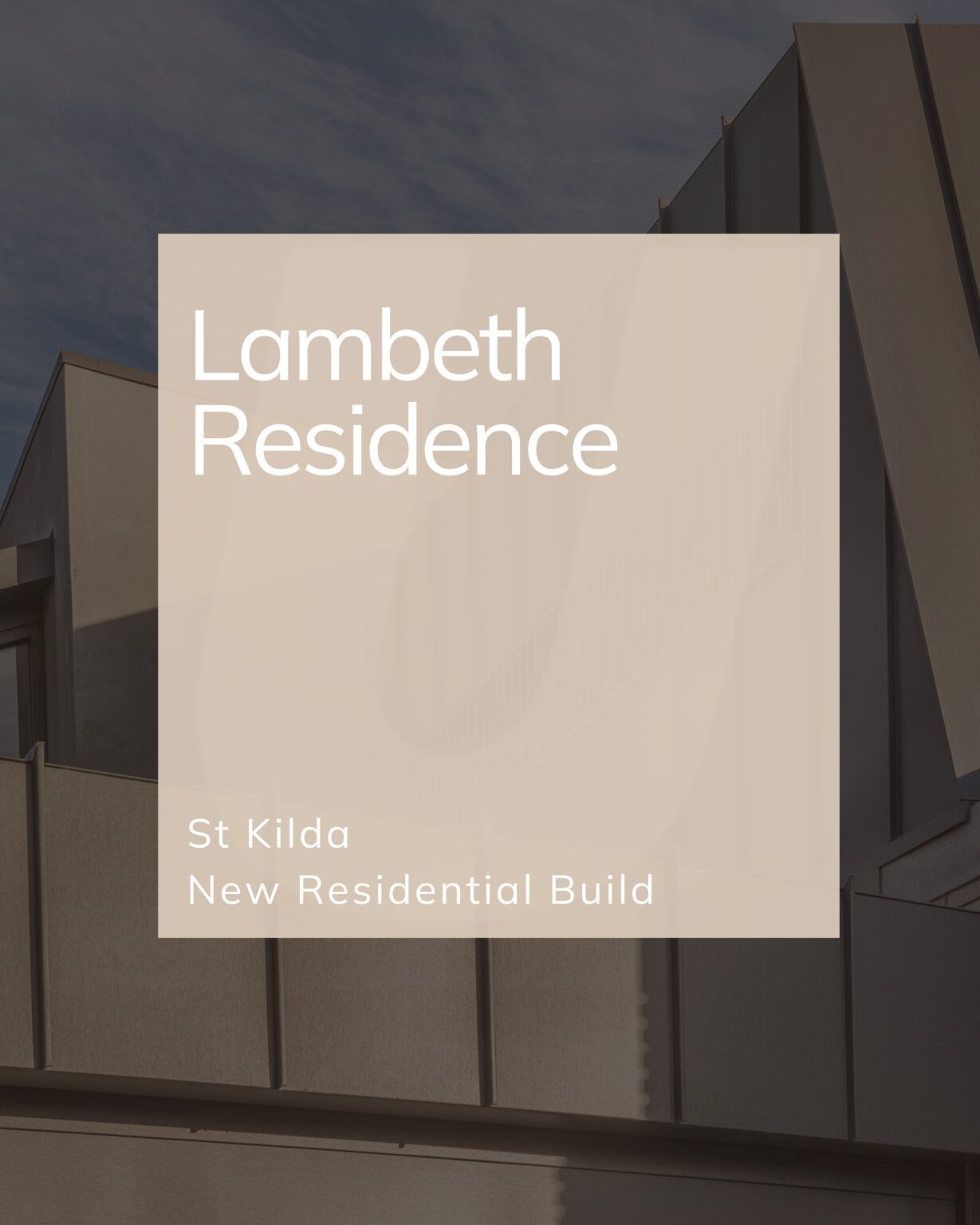 Lambeth Residence - Unicote