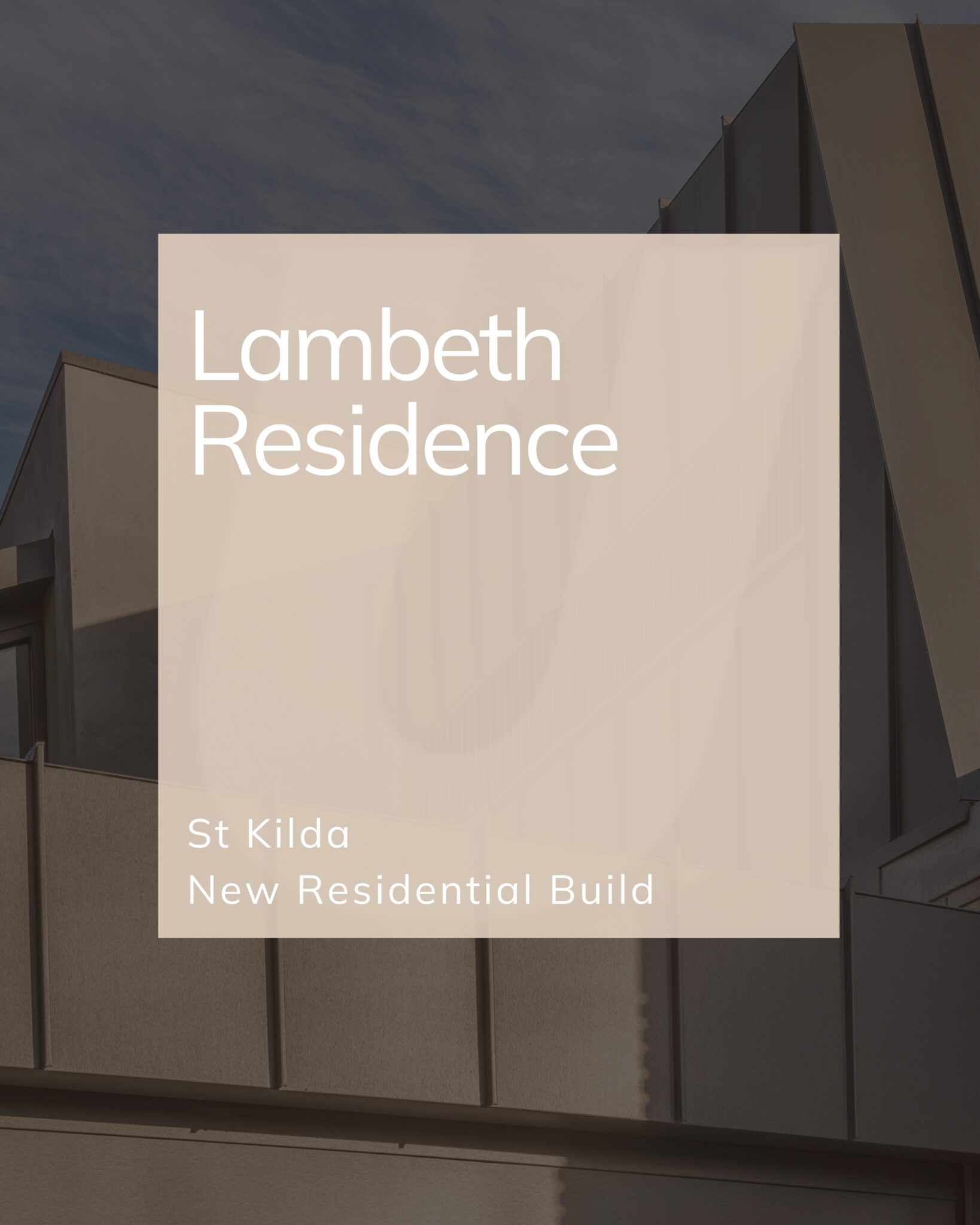 Lambeth Residence - Unicote